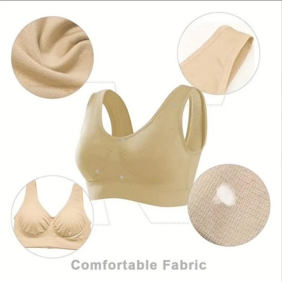 3-Pack Sports Bras For Women, Padded Strappy Racerback Push Up Open Ba ...